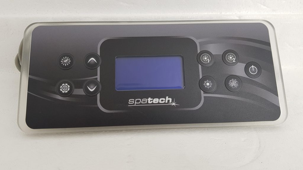 Spa-Tech 2 Pump Touchpad and Overlay - Parts 4 Spas
